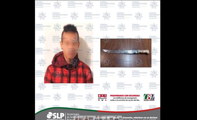 Por portar armas blancas, dos hombres son detenidos Por portar armas blancas, dos hombres son detenidos